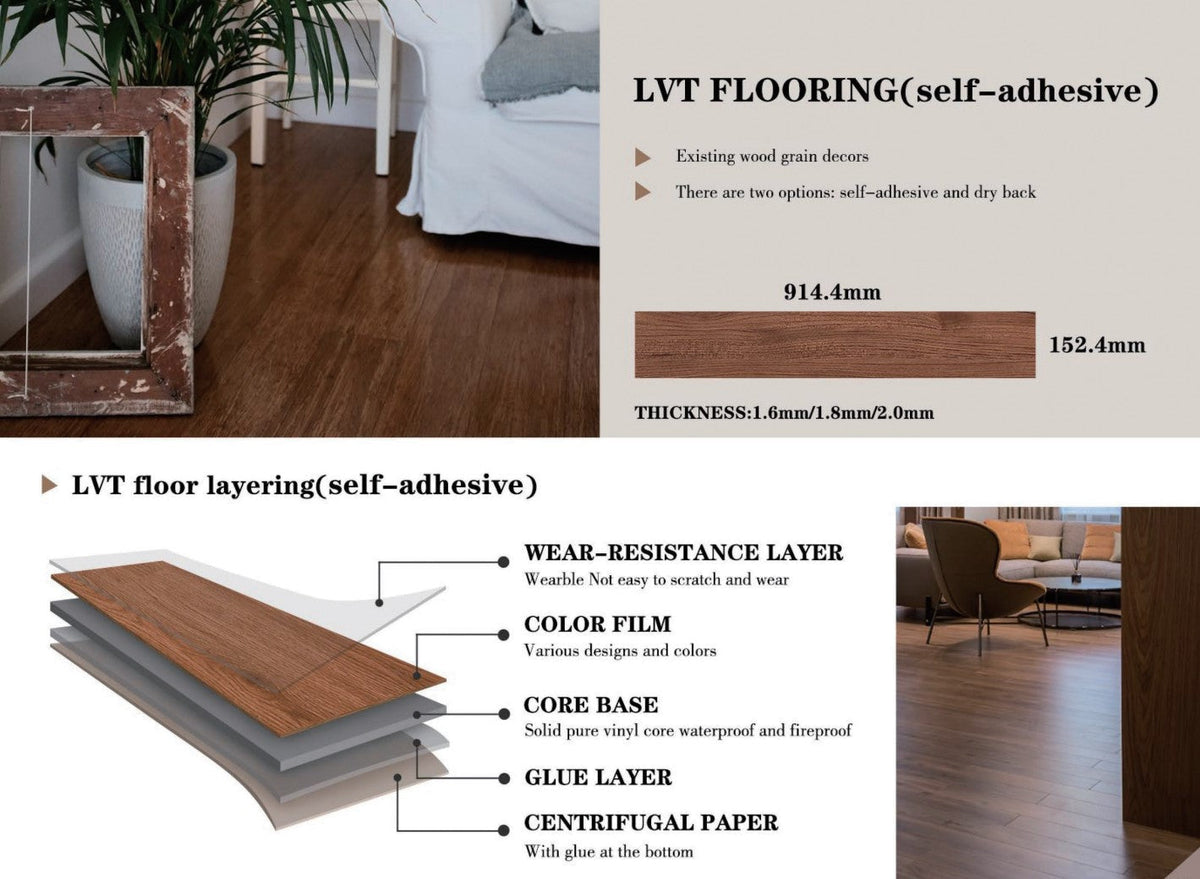LVT & SPC (wood) Flooring Color: WD3081 – CabalticaLiving